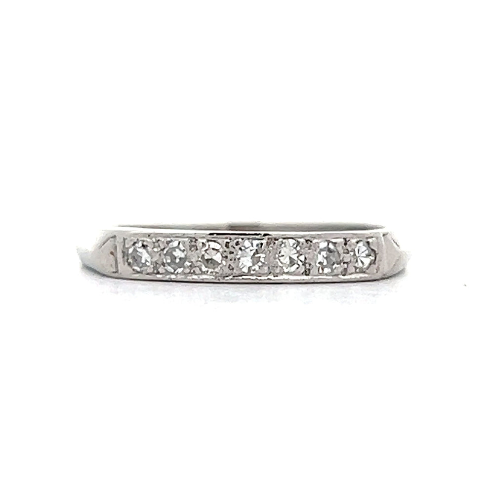 .19 Vintage Channel Set Diamond Wedding Band in 14k – Filigree Jewelers