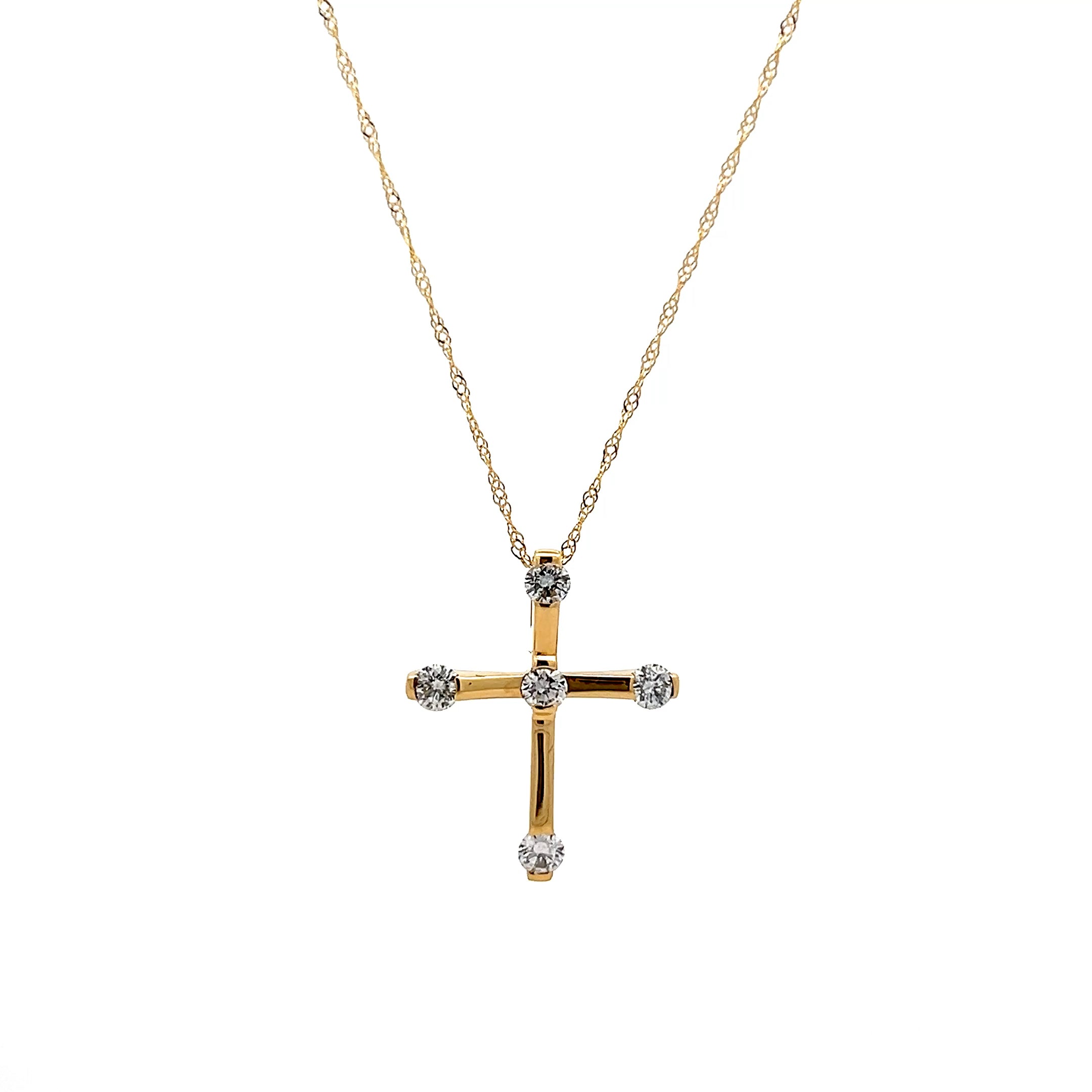 .51 Diamond Southern Cross Pendant in 18k – Filigree Jewelers