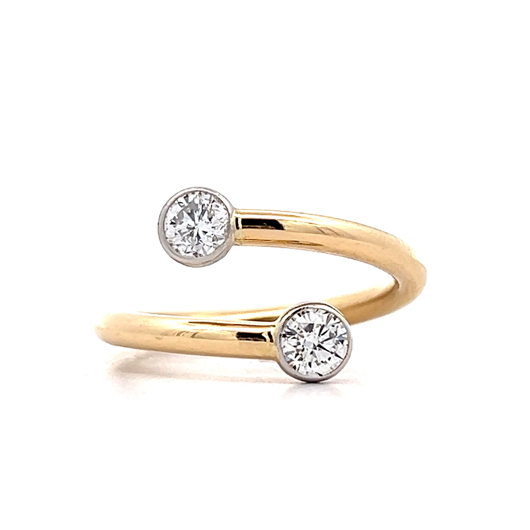 .56 Diamond Bypass Cocktail Ring in Platinum – Filigree Jewelers