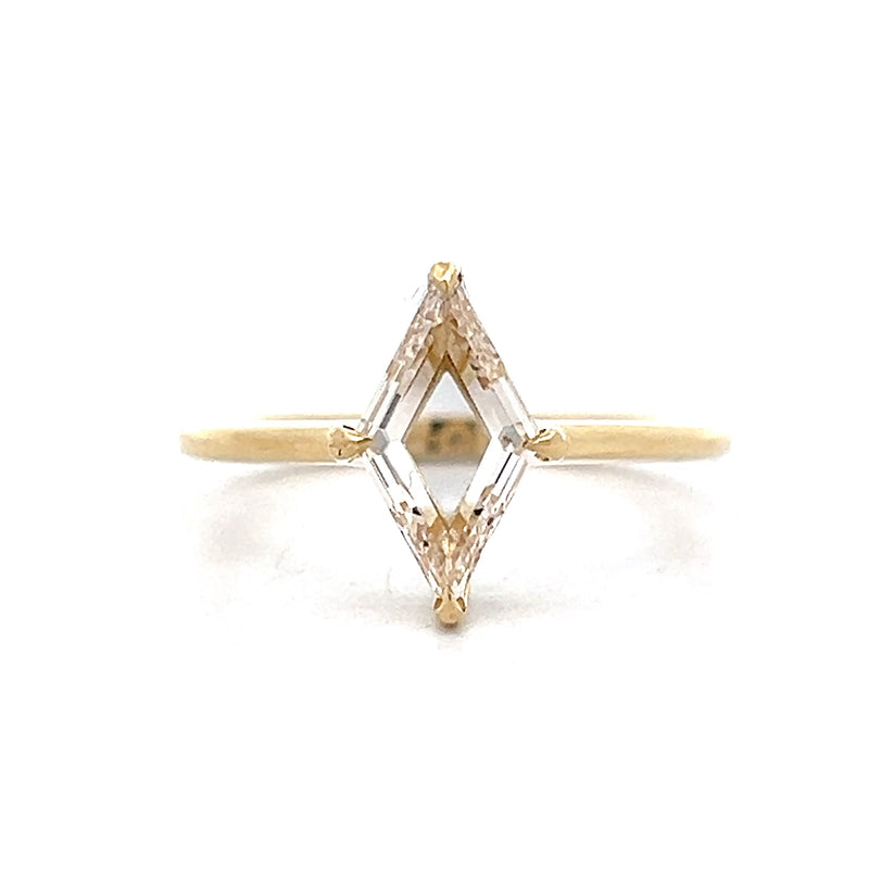 1.00 Lozenge Cut Diamond Engagement Ring in 14k – Filigree Jewelers