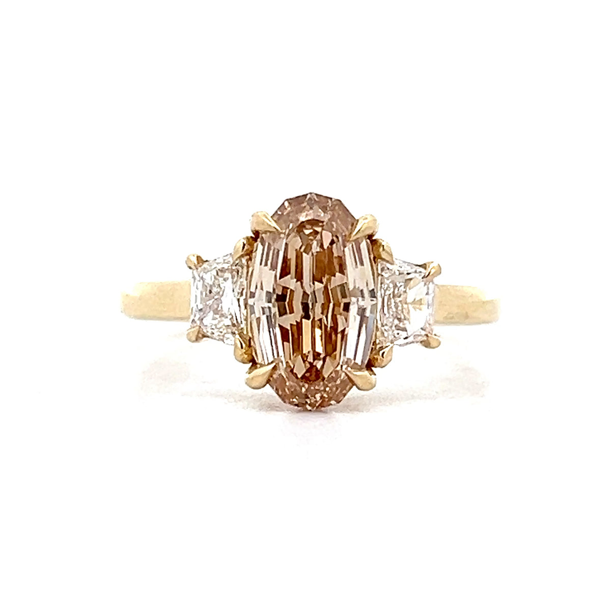 2.11 Oval Step Cut Diamond Engagement Ring in 14k – Filigree Jewelers