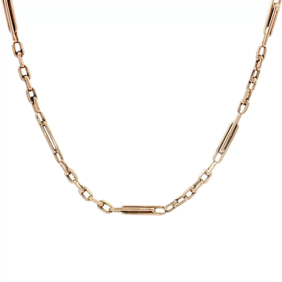 21 Inch Vintage Art Deco Chain Necklace 14k – Filigree Jewelers