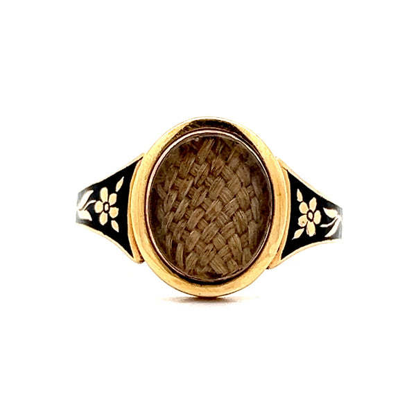 Antique Georgian Mourning Ring in 18k Yellow Gold – Filigree Jewelers
