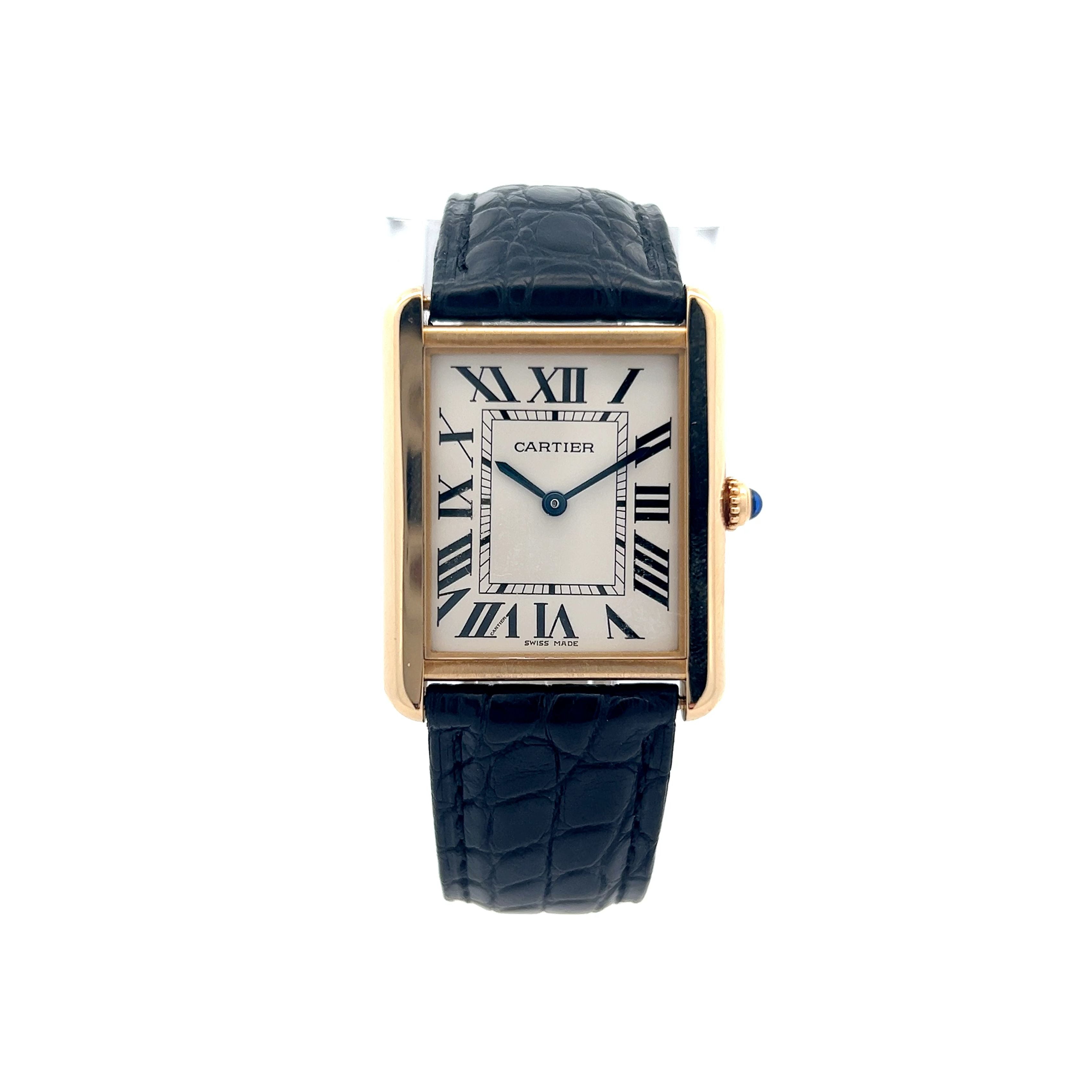 Cartier Tank Solo Large in 18k Yellow Gold – Filigree Jewelers