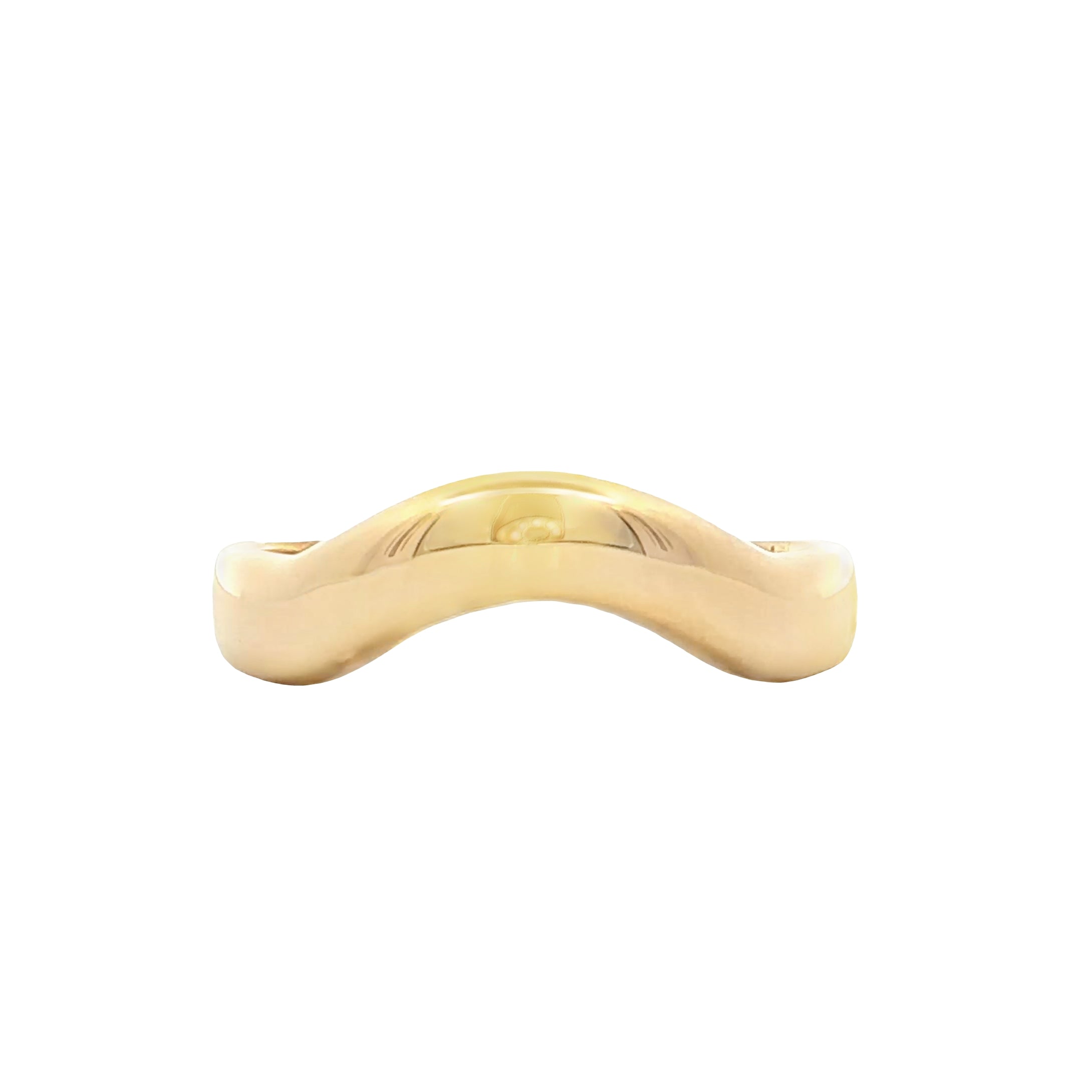 Rounded Bubble Contour Wedding Band 14k Yellow Gold – Filigree Jewelers