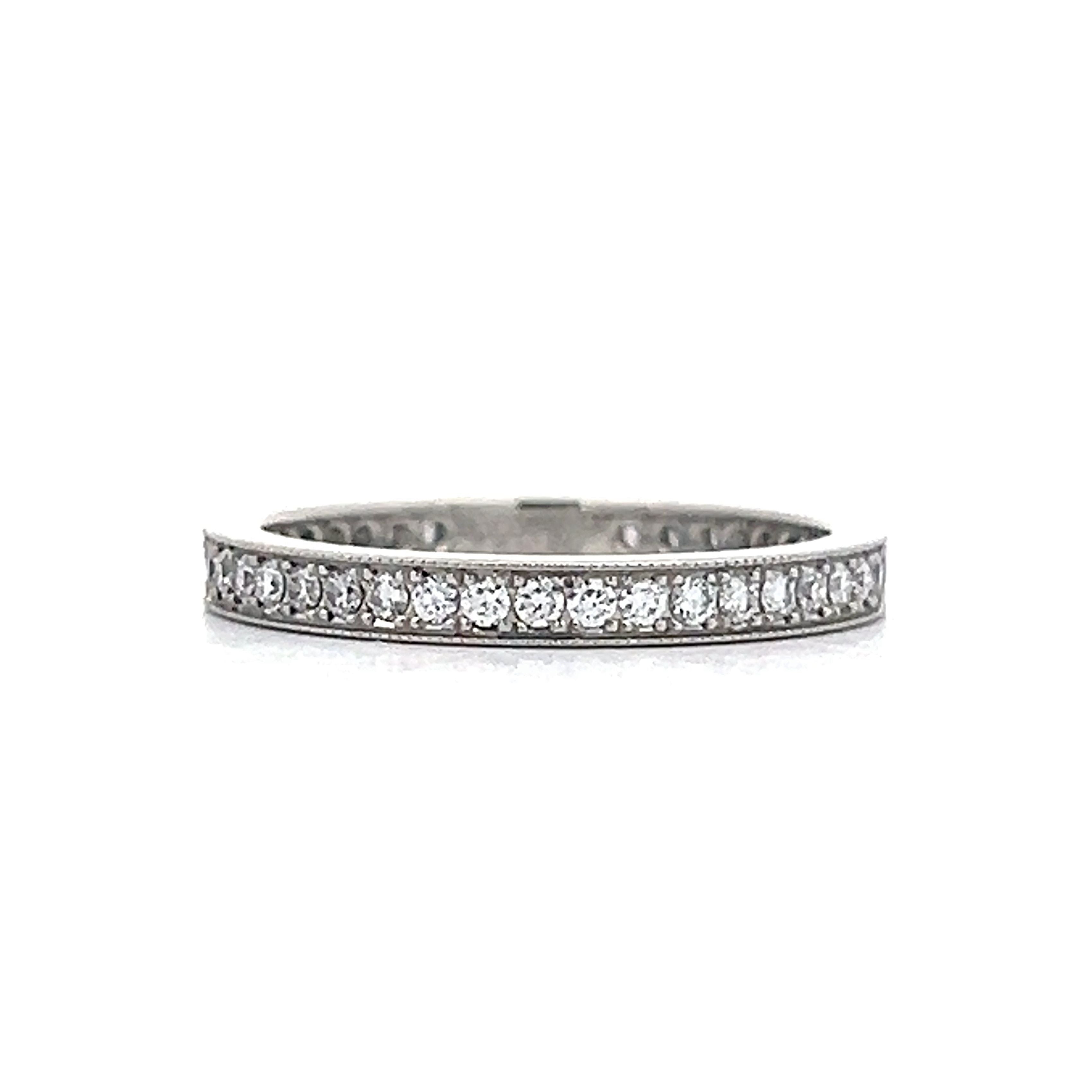 .66 Channel Set Diamond Wedding Band in Platinum – Filigree Jewelers