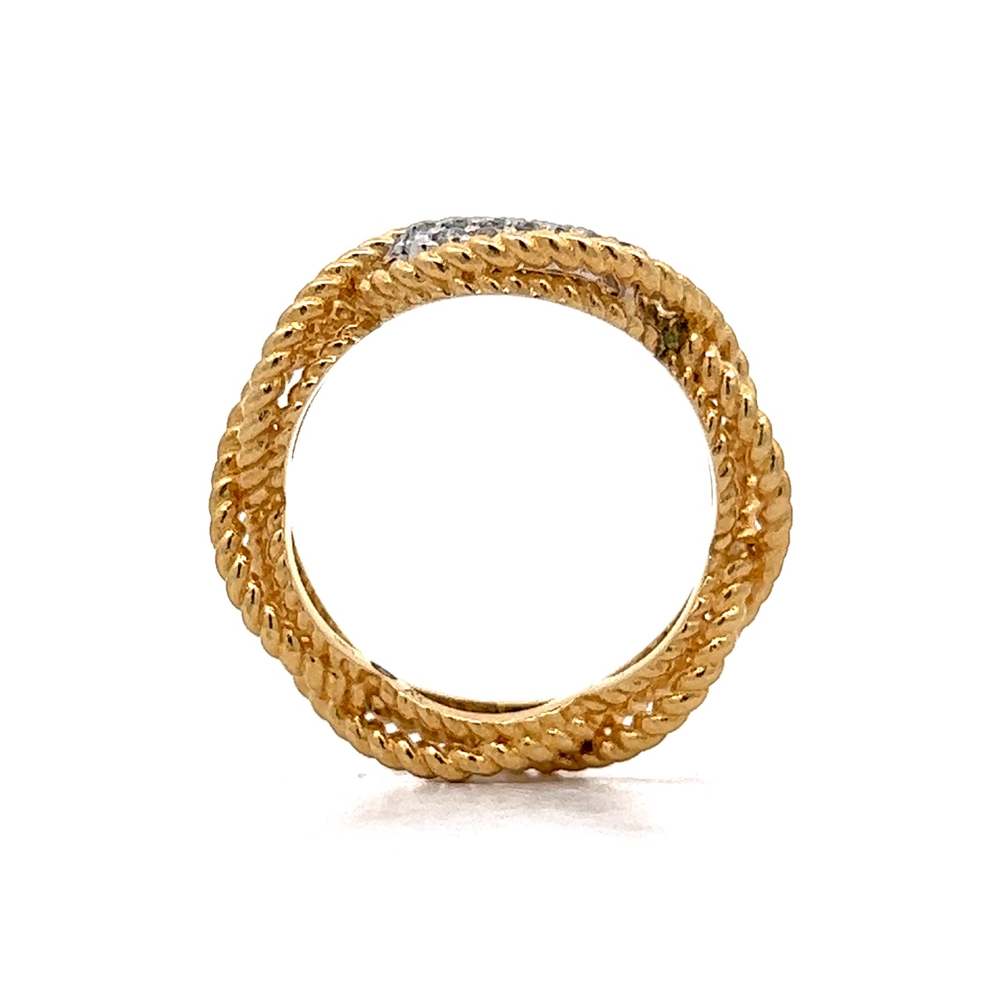 Roberto Coin Diamond Ring in 18k Yellow & White Gold – Filigree Jewelers