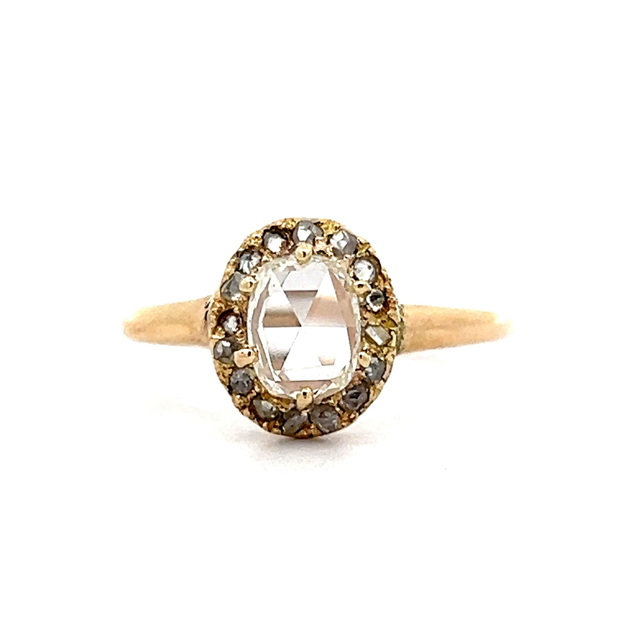 Antique Victorian Rose Cut Diamond Engagement Ring – Filigree Jewelers