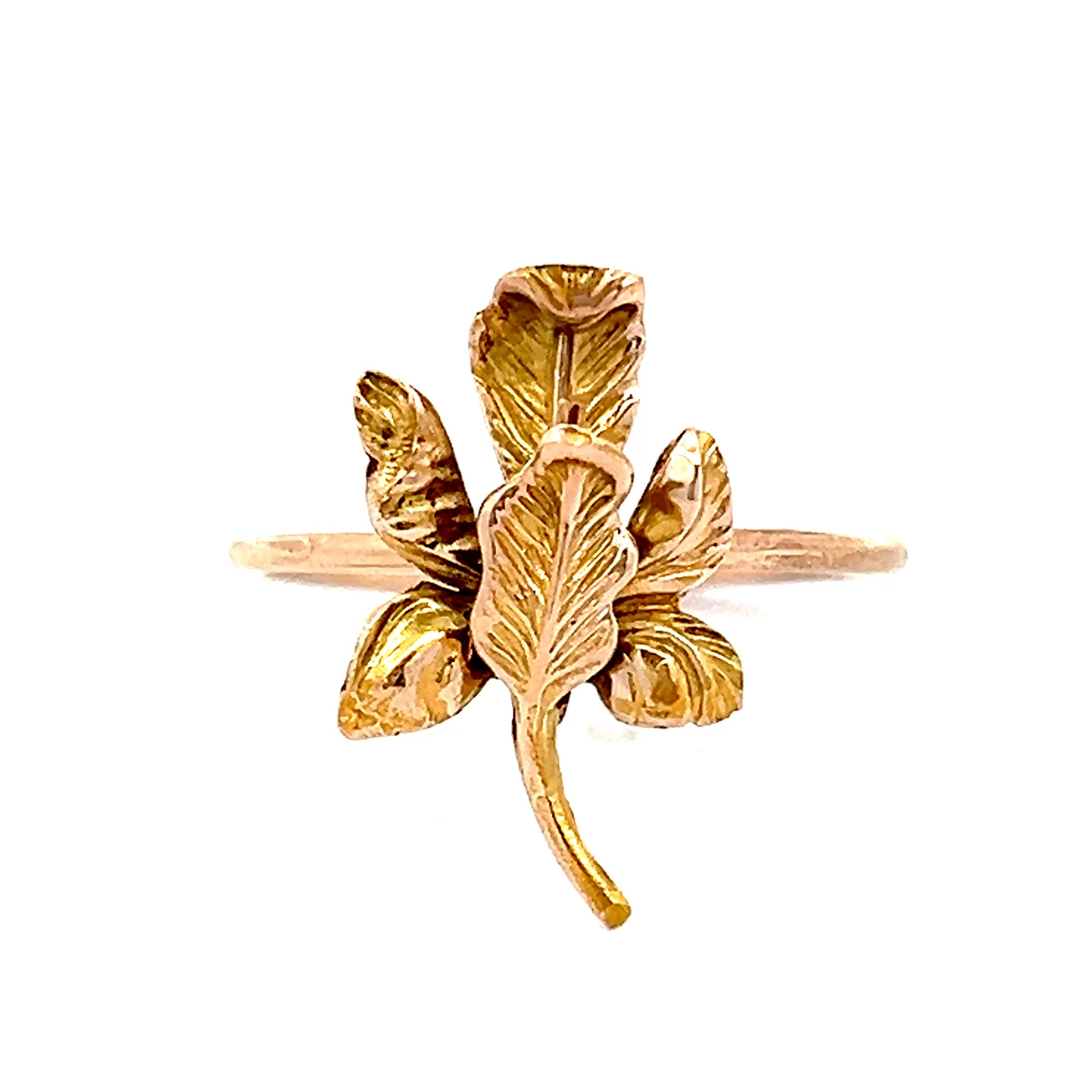 Victorian Stick Pin Conversion Ring in 10k Yellow Gold – Filigree Jewelers