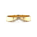 Notched Diamond Wedding Band in 14k Yellow Gold – Filigree Jewelers